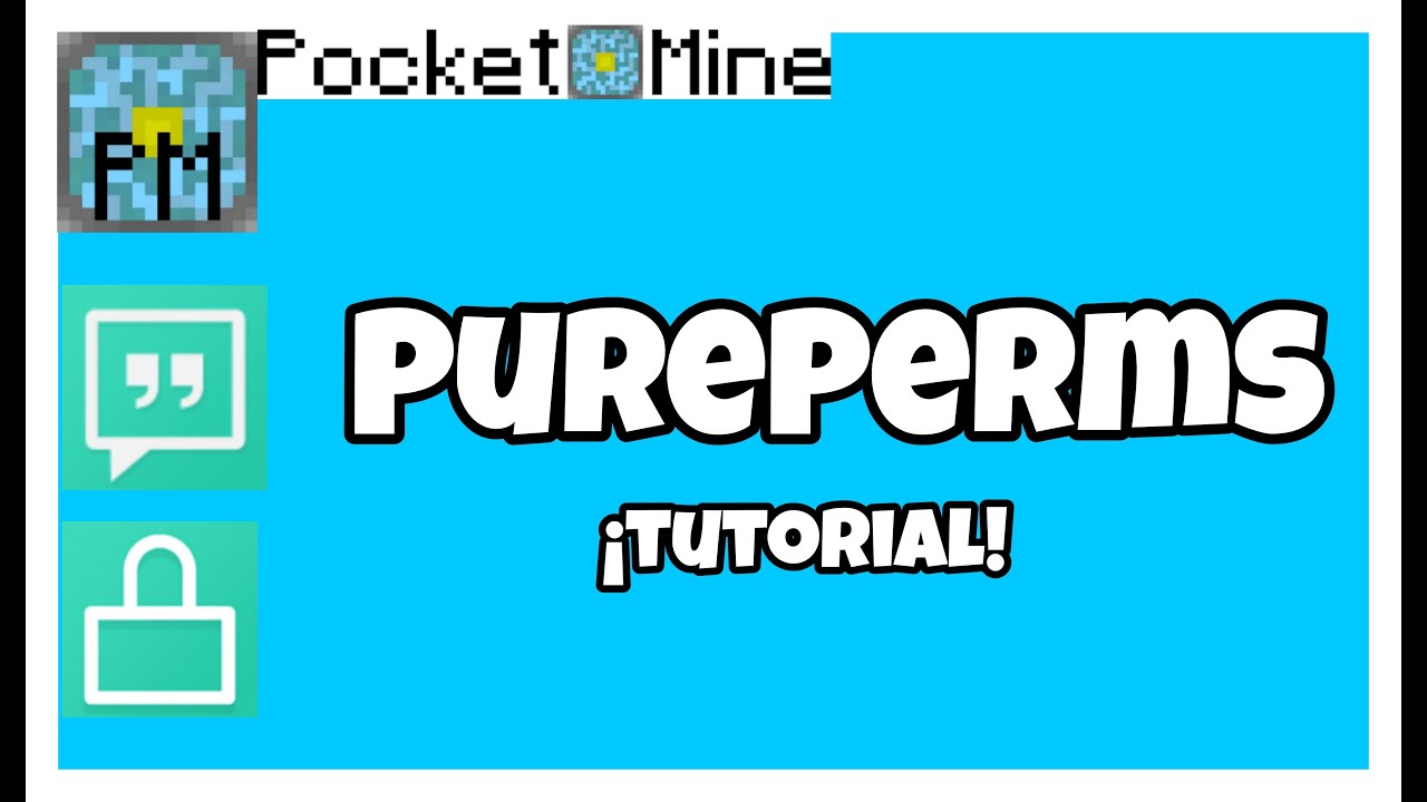 PurePerms plugin pocketmine | Permissions | Minecraft pe 1.16 - 1.17x - YouTube