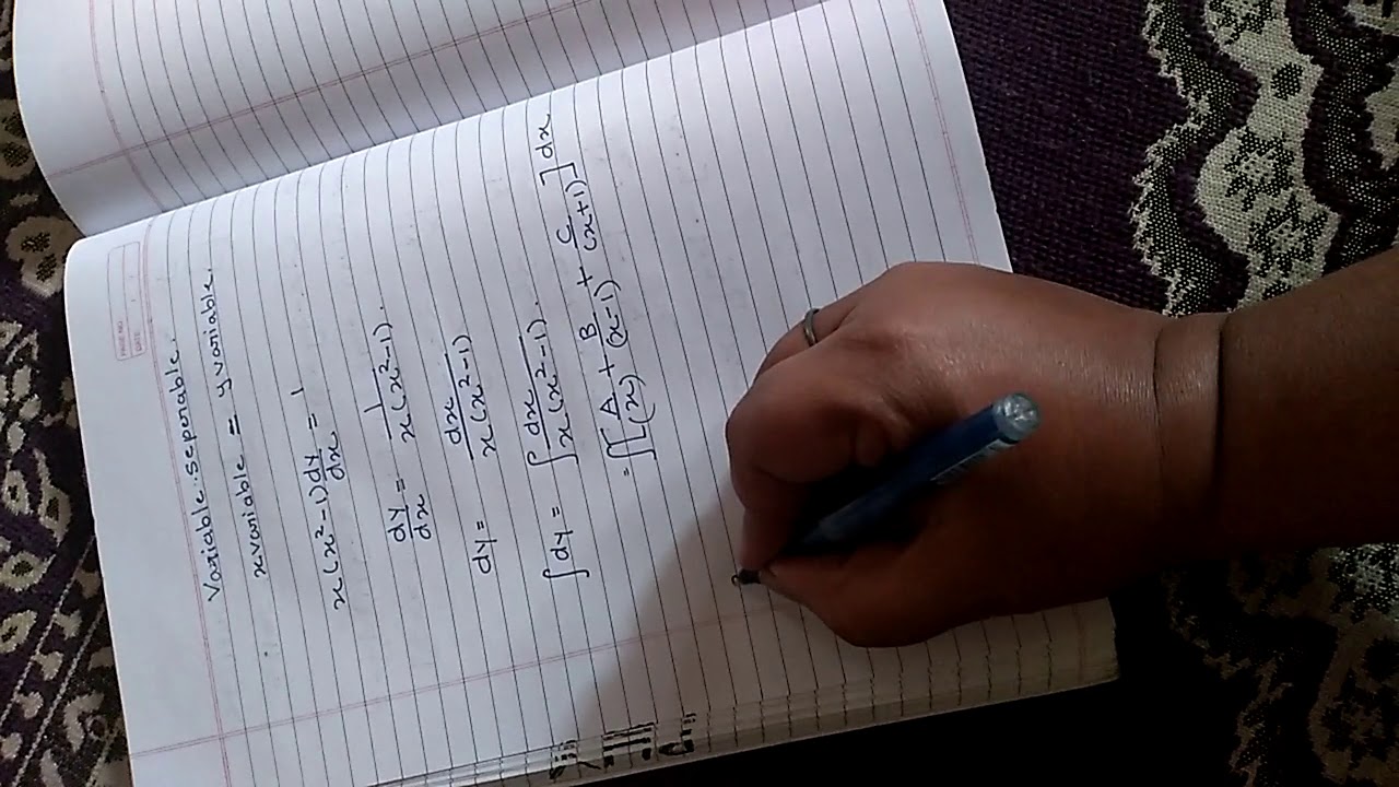 Variable Separable Method Youtube 5637