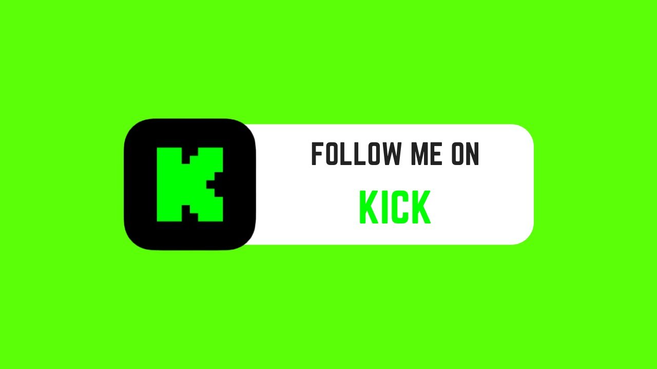 Kick Follow Green Screen Animation | No Copyright - YouTube