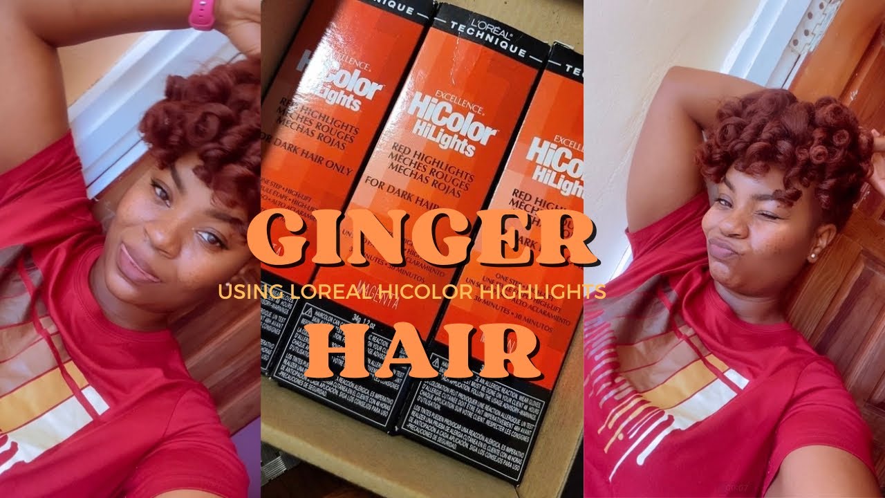 Dyeing My Natural Hair Ginger WITHOUT Bleach 🍁🍂 - YouTube