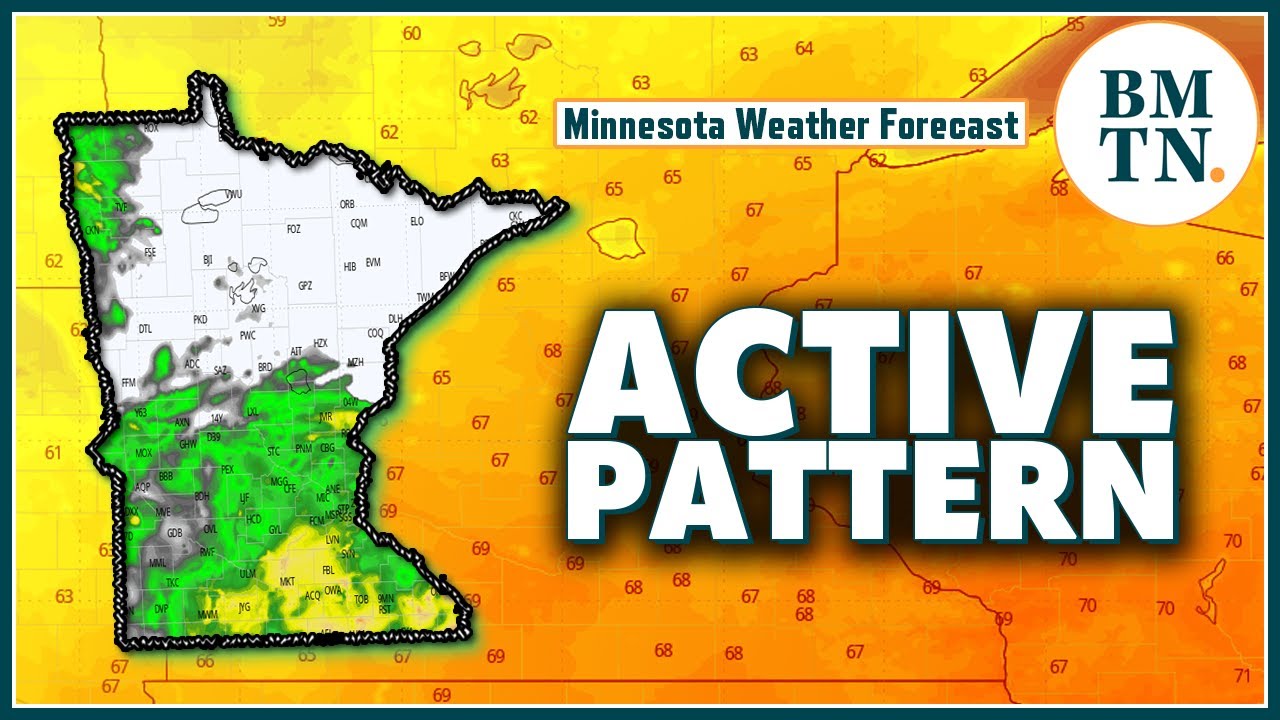 Active pattern brings more rain to Minnesota Thursday - YouTube