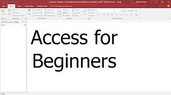 Microsoft Access Basics for Beginners Course - YouTube