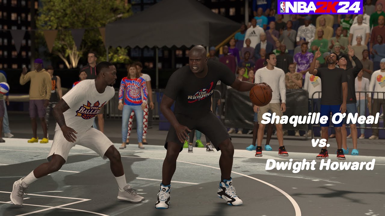 NBA 2K24 - Shaquille O'Neal vs. Dwight Howard | Blacktop - YouTube