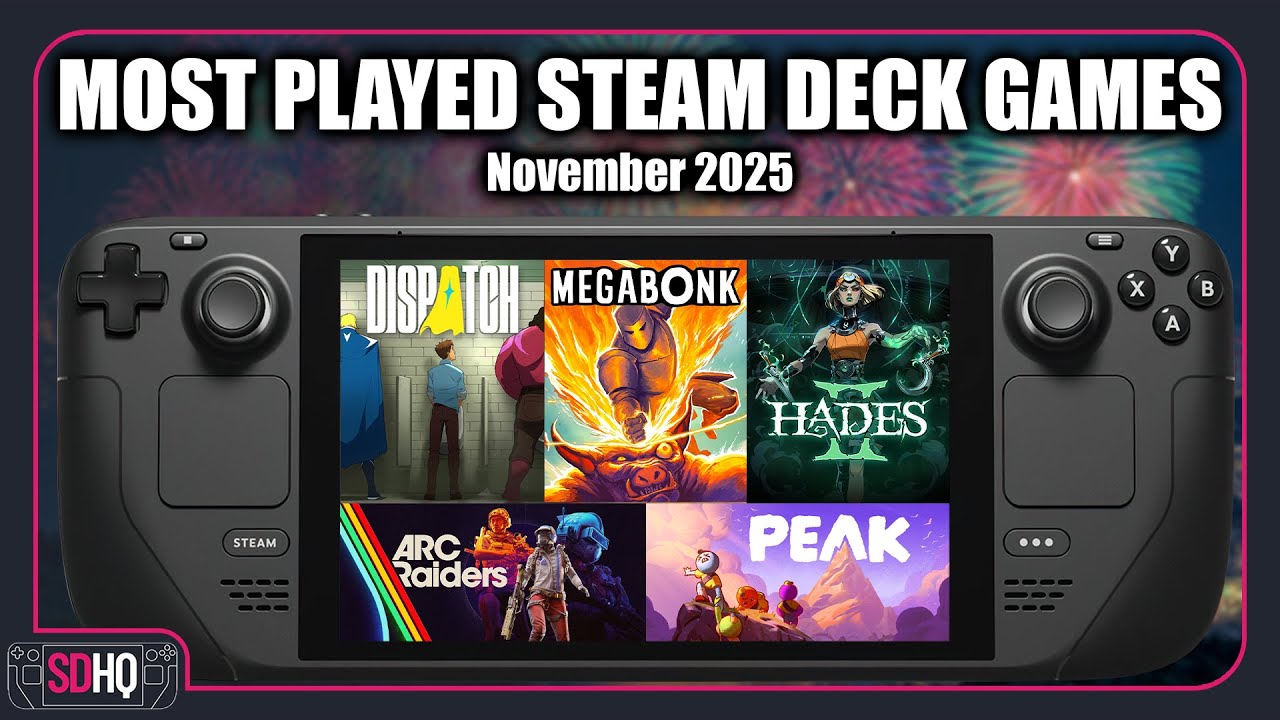 The Top 20 MOST PLAYED Steam Deck Games Of November 2025 - YouTube