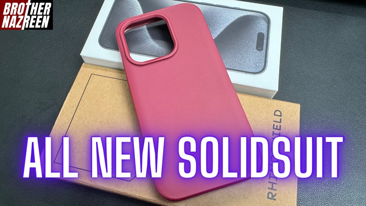 iPhone 15 RHINOSHIELD SolidSuit Case Bordeaux Red - YouTube