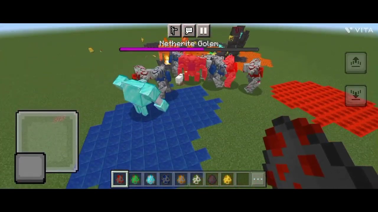GOLEMS FIGHT IN MINCERAFT!!!1!1!1!1!!1!1!1!1! - YouTube
