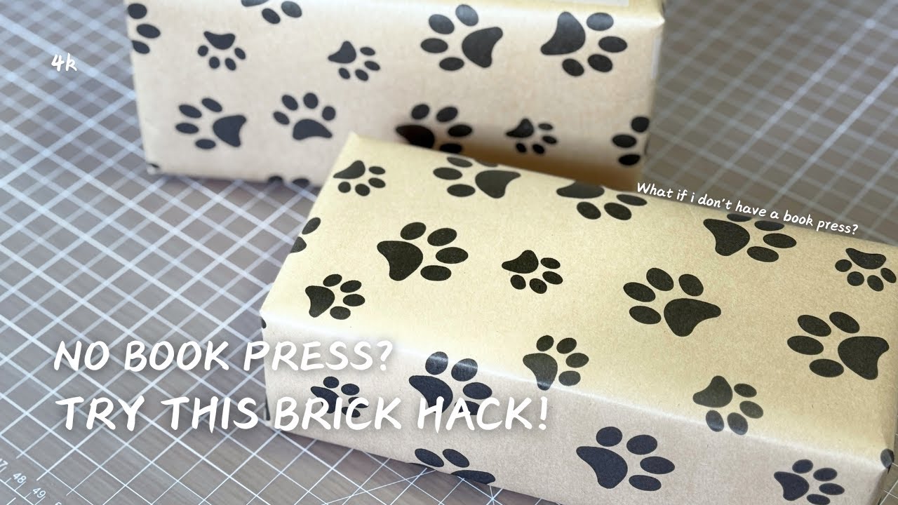 No Book Press? Try this brick hack ︎ - YouTube