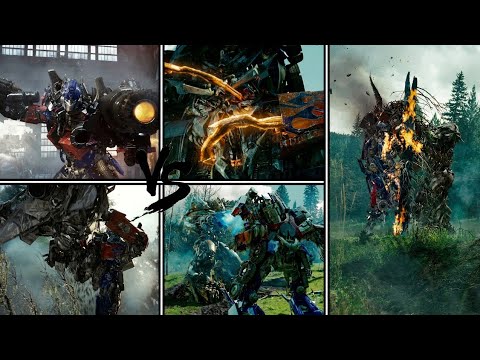 Transformers: 2| Optimus Prime Vs Decepticon'lar / (Forest Battle)