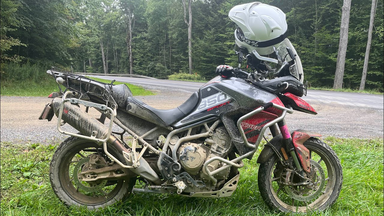 TRIUMPH TIGER 850 SPORT Off-Road Timberline ATV Trail B-Loop full run ...
