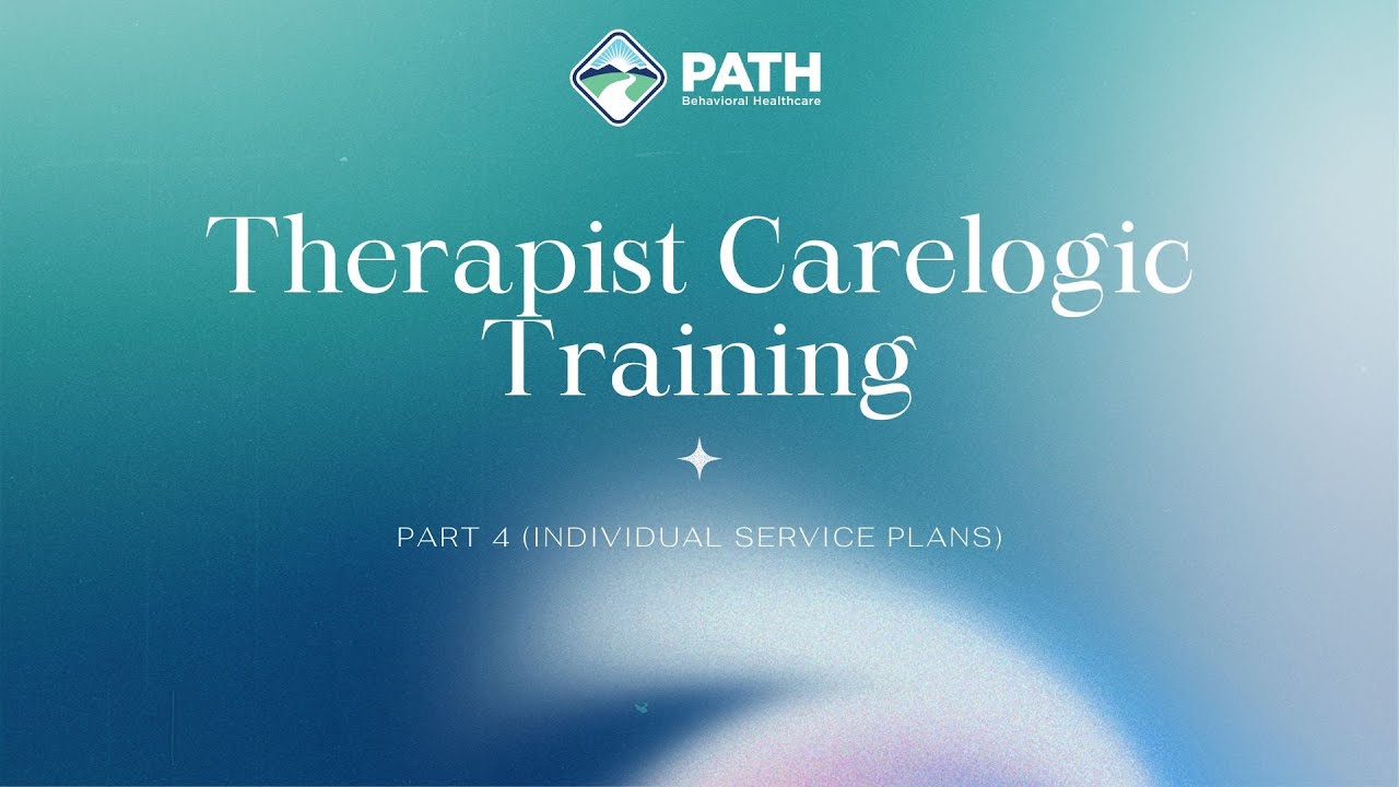 Carelogic Therapist Training - Part 4 - YouTube