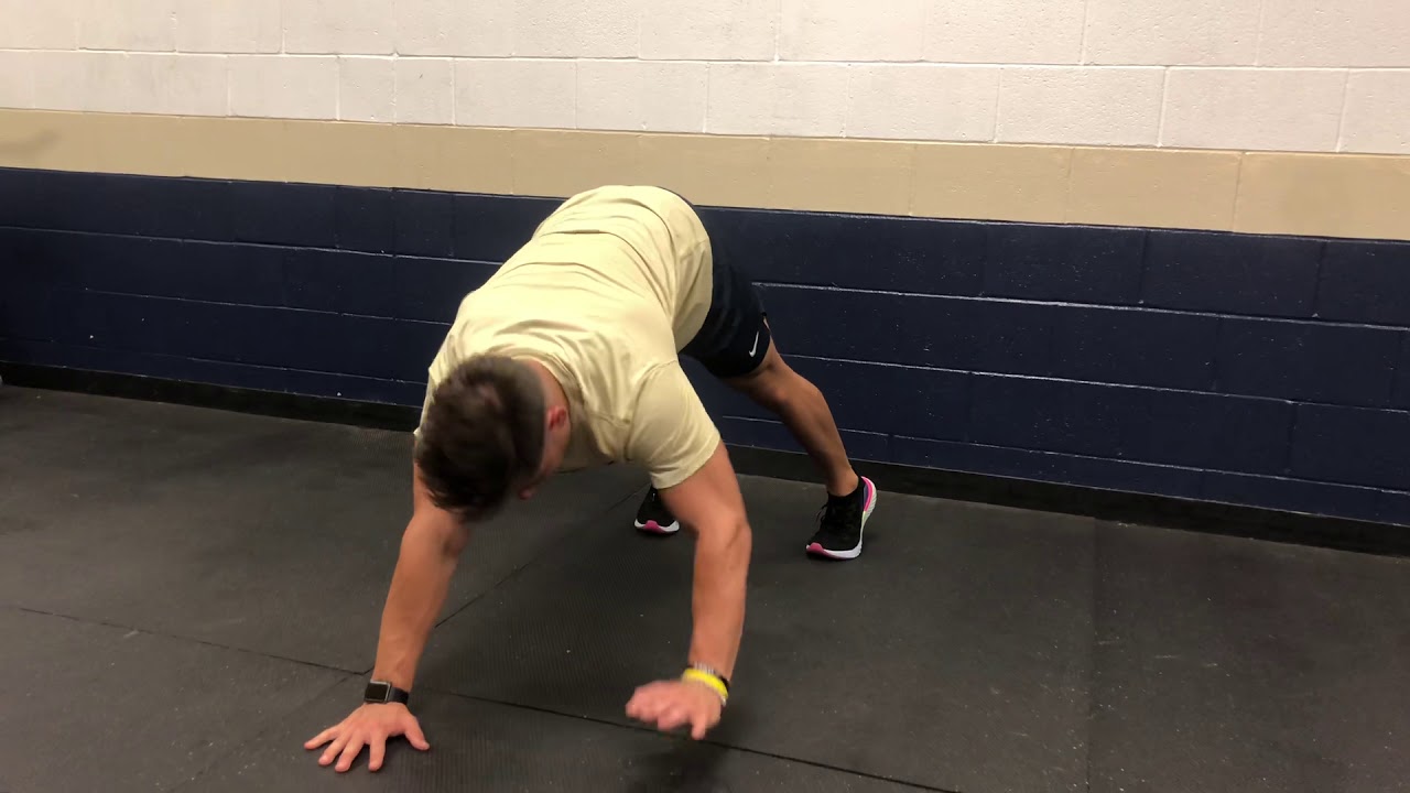 Downward Dog Push-Up w/Toe Tap - YouTube