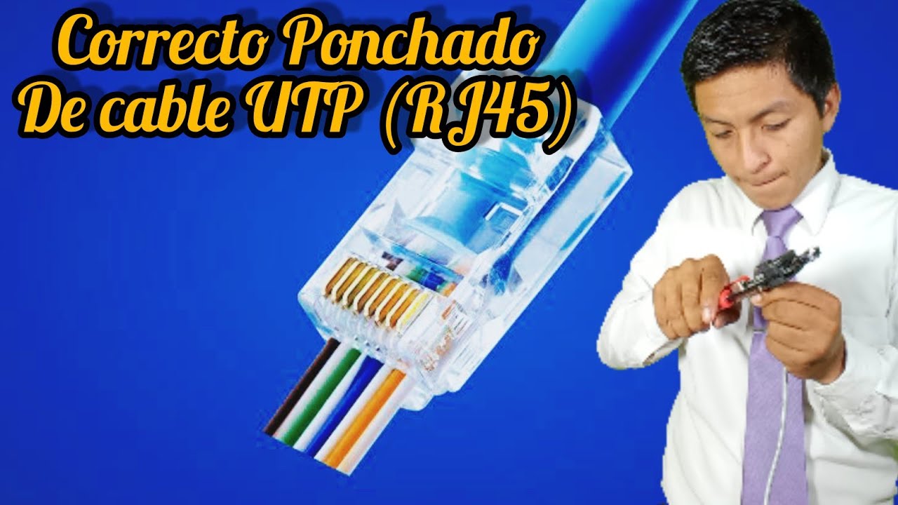 Pasos Para Ponchar Un Cable UTP (RJ45) - IESTPELA - Ferreñafe - YouTube