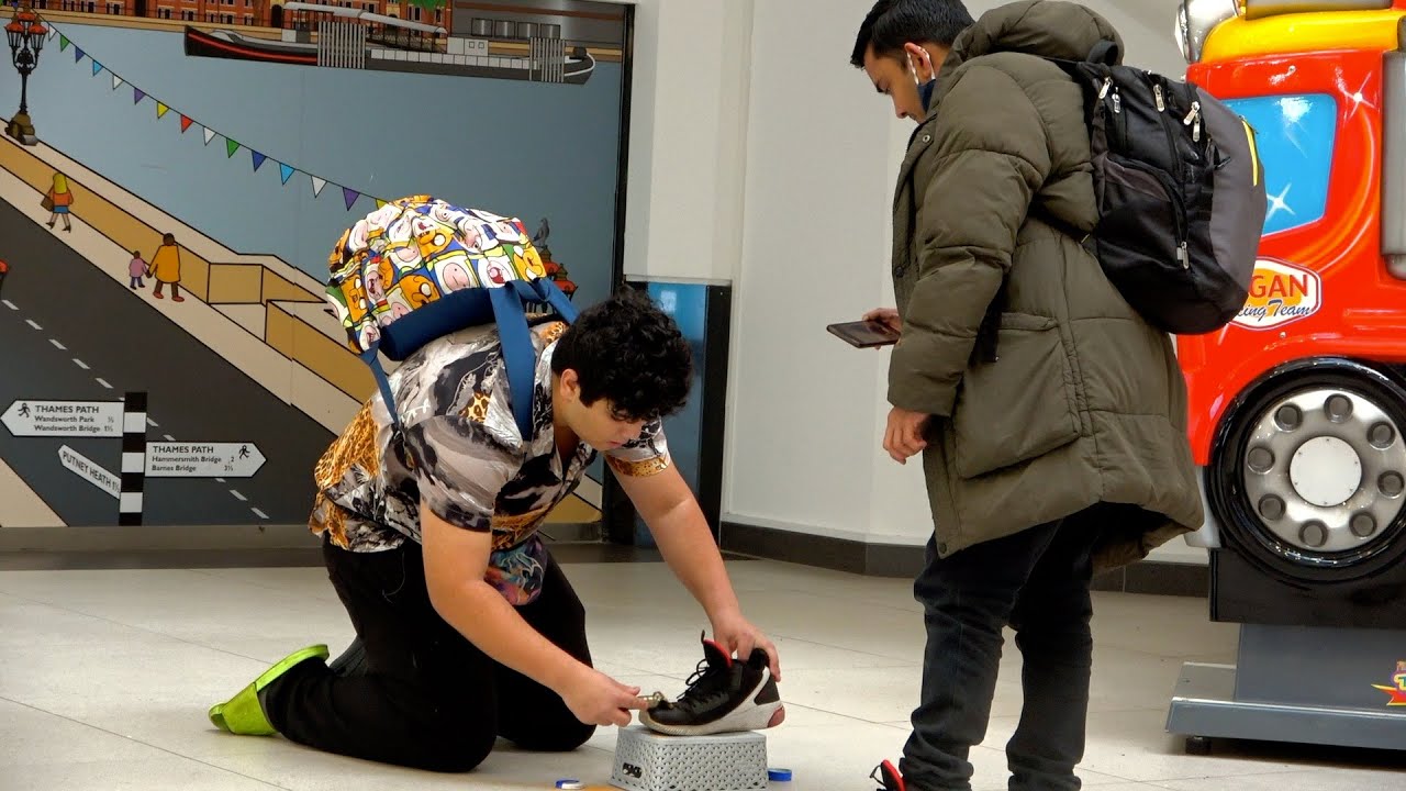 Bad Shoe Cleaner Prank! - YouTube