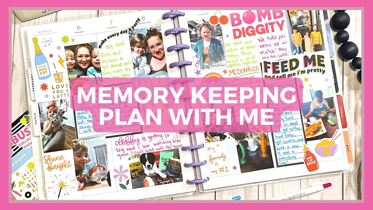 Memory Keeping Plan with Me | Tracking Memories as a Family of Seven ...