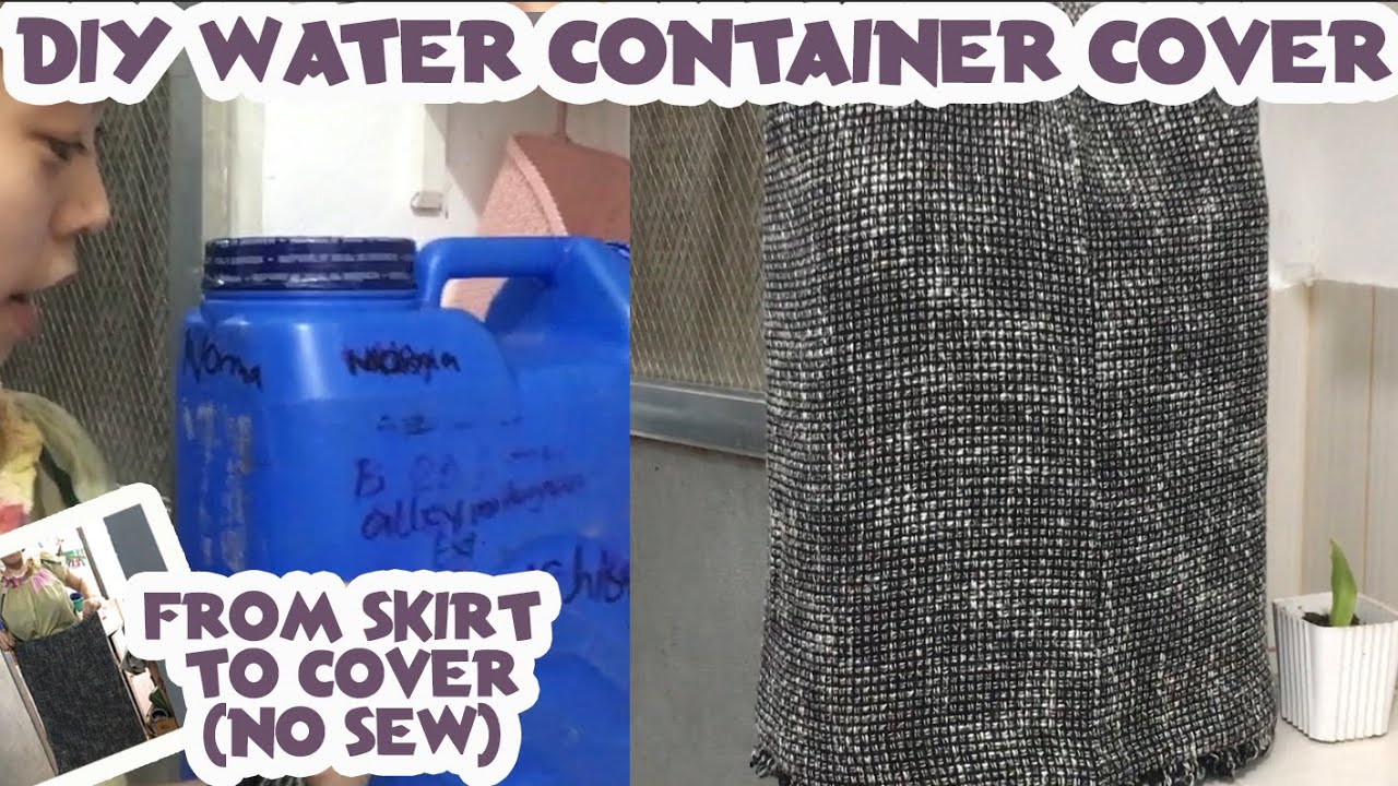 DIY Water Container Cover | No Sew | Joy and Cris - YouTube