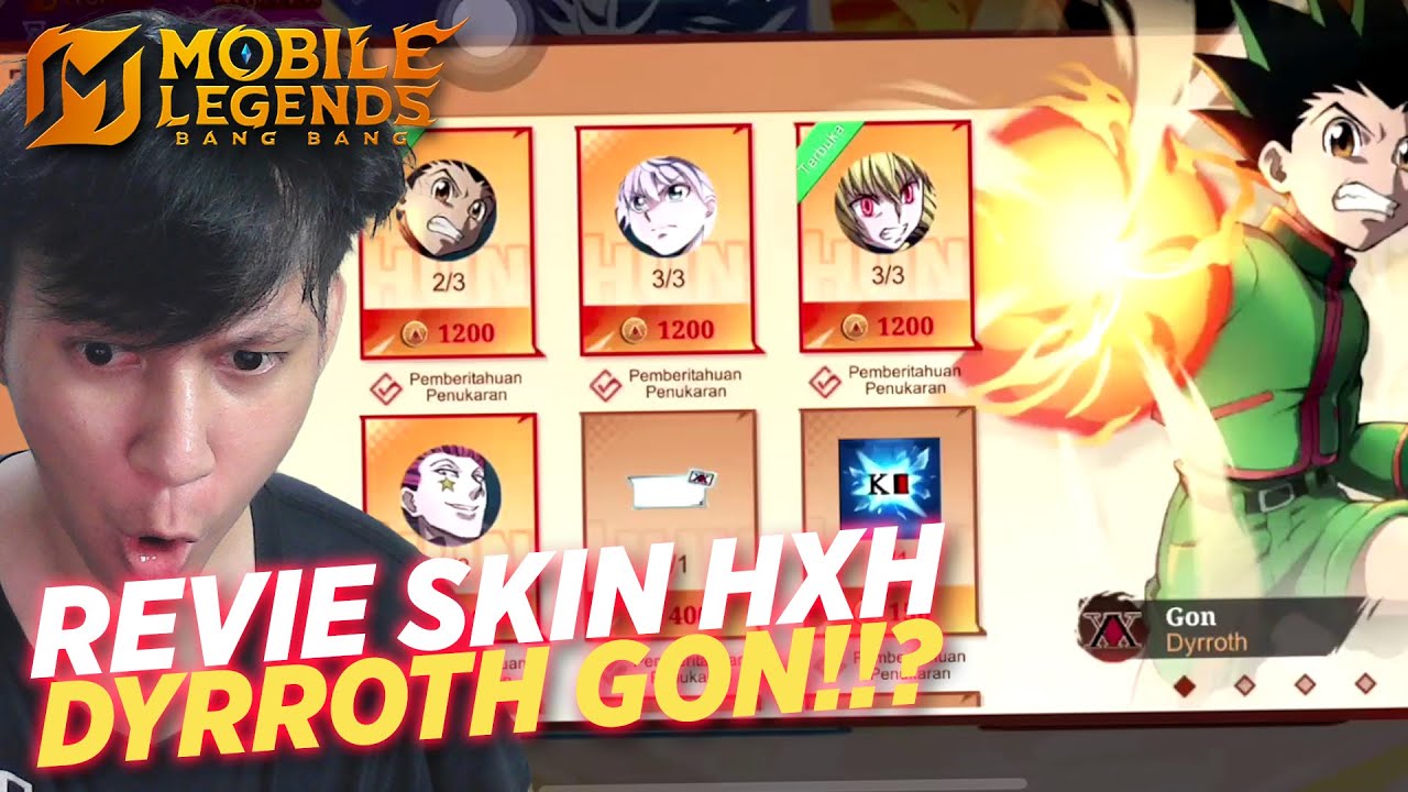 REVIEW SKIN HUNTER x HUNTER DYRROTH GON!! - MLBB - YouTube