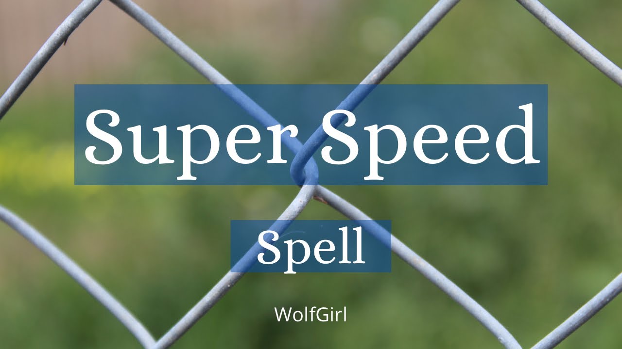 Super Speed Spell - YouTube