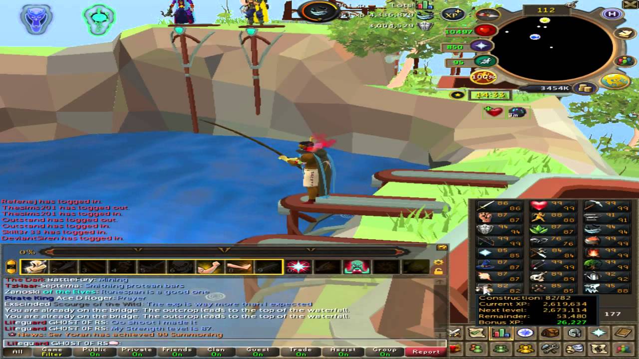 Runescape Bonus Xp Fishing Tip (Boost Stat) Elf City - YouTube
