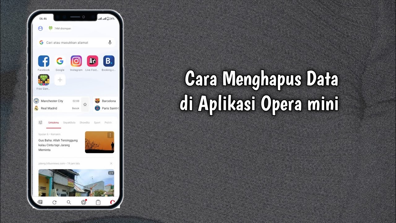 Cara Menghapus Data di Aplikasi Opera Mini - YouTube