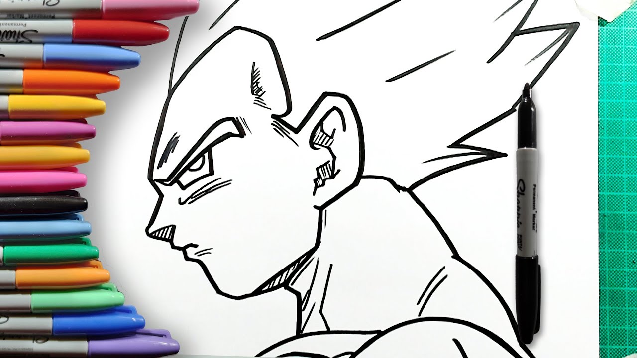 How to Draw Vegeta with Pencil Step by Step Easy for Beginners Art ...