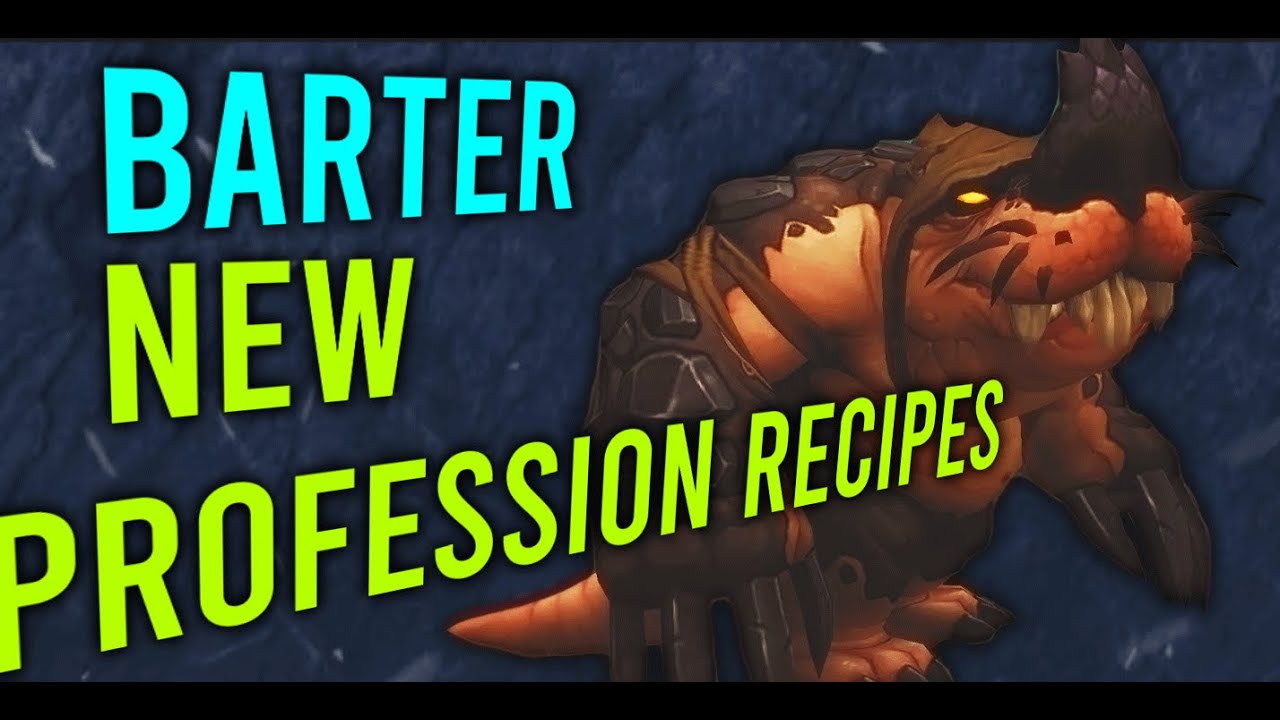 NEW WAY to get PROFESSION RECIPES in PATCH 10.1 [10.1 PTR] - YouTube