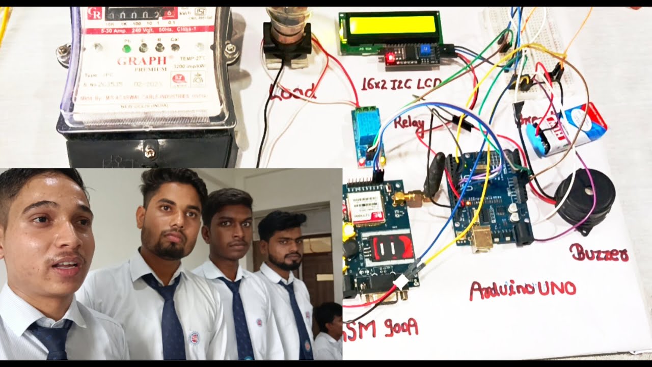 GSM Based Prepaid Smart Energy Meter || Smart Energy Meter #project # ...