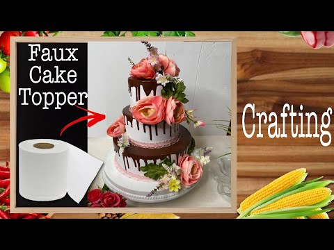 Faux Cake Topper | Fake Chocolate Drip Cake Topper | Toilet Paper Cake ...
