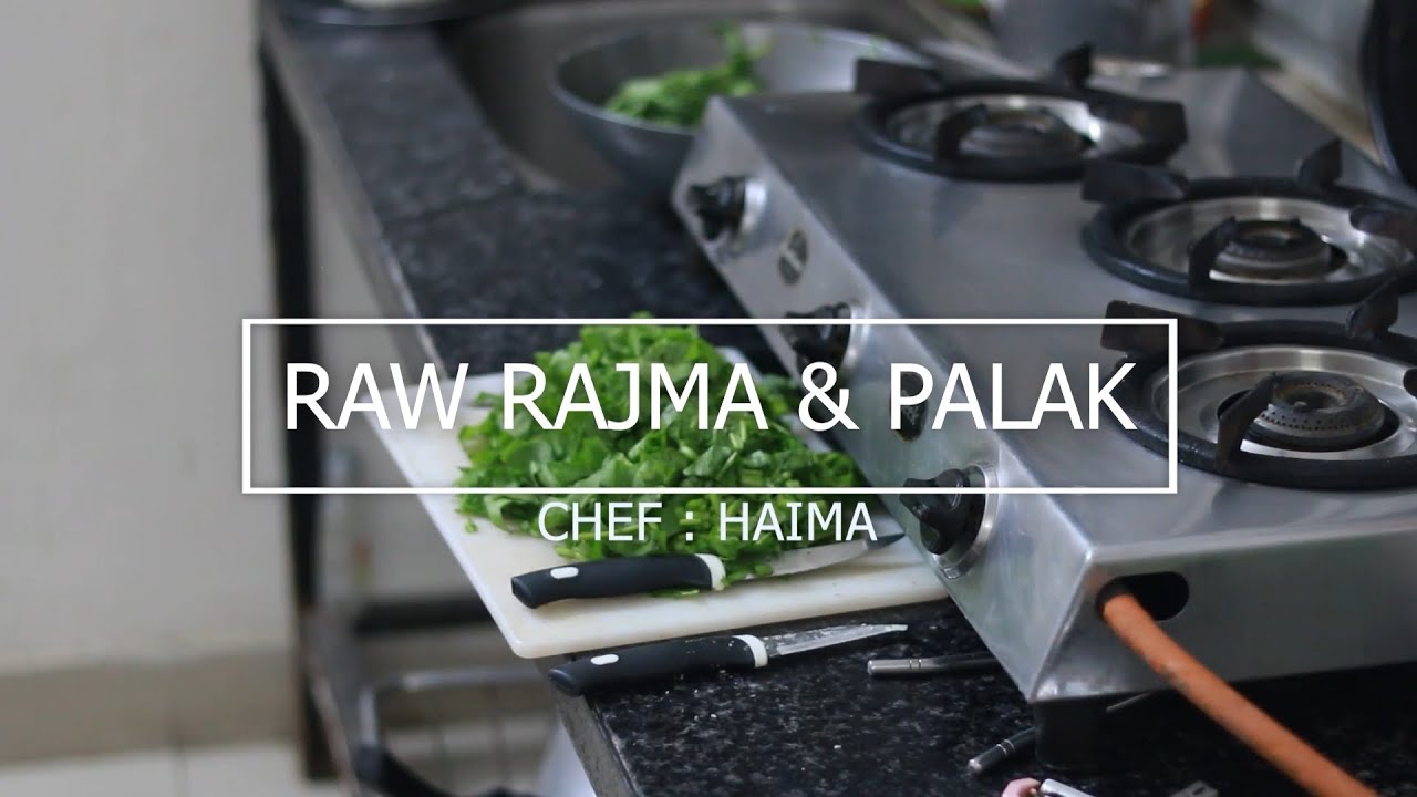 Watch our video on how to make delicious and healthy Raw Rajma-Palak ...