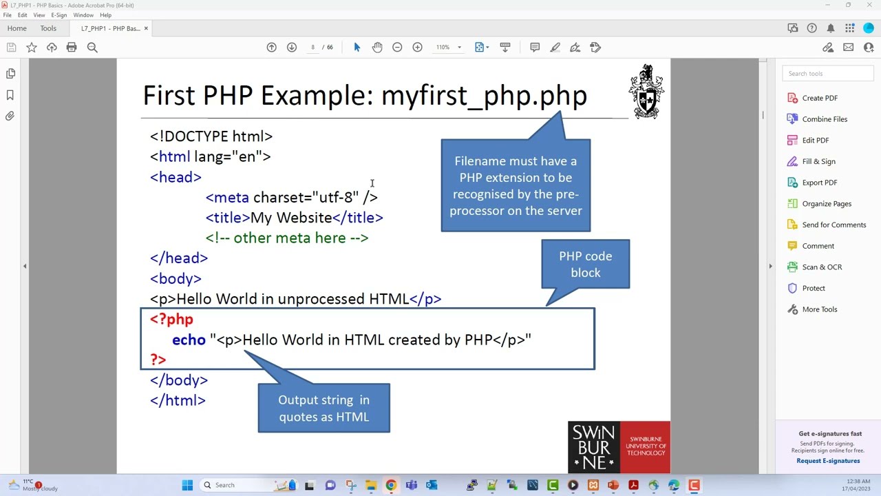 PHP 01 First PHP Example YouTube PHP 01 First PHP Example YouTube