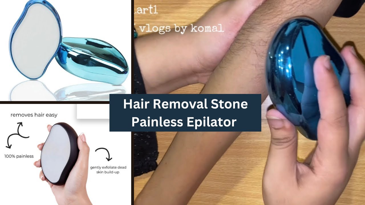 Hair Removal Stone Painless Epilator| dead skin | skin care - YouTube