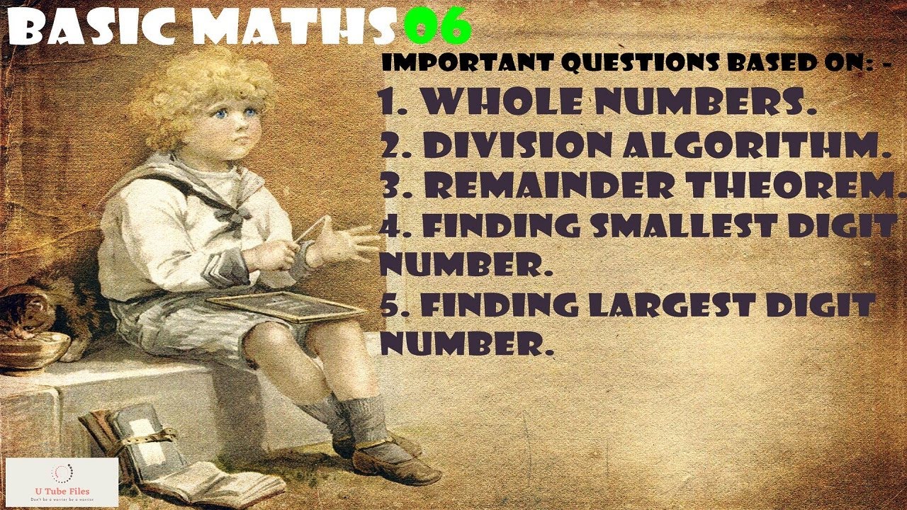 Whole Numbers Part 5 Questions And Examples On The Concepts Of Whole Whole Numbers Part 5 Questions And Examples On The Concepts Of Whole