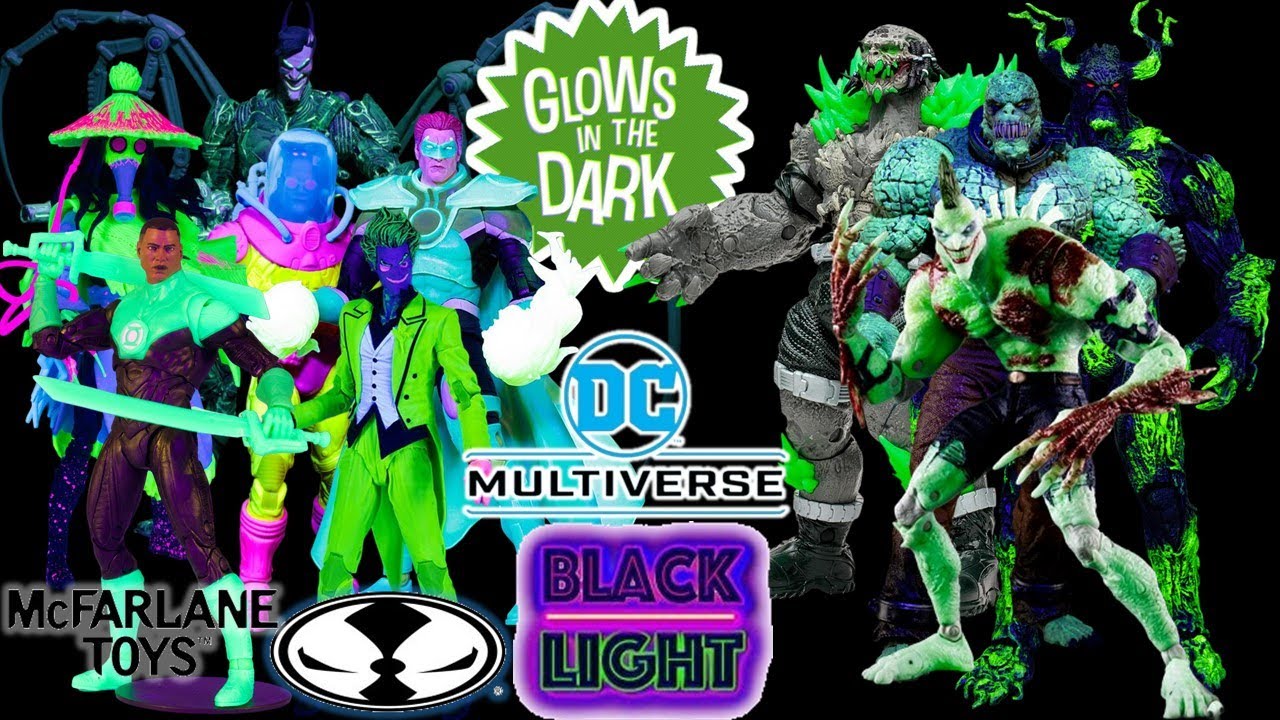 *see newer video* Every McFarlane Toys DC Multiverse GID Glow in the ...