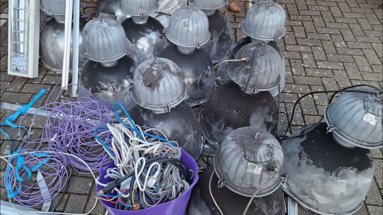 scrap metal collection from industrial factory's scrap metal recycling ...