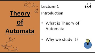 Theory of Automata lectures in Urdu for beginners , Best Exam Preparation Series - YouTube