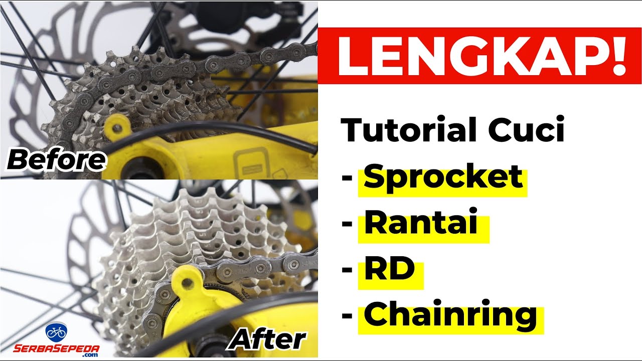 Cara Mencuci Sprocket, Rantai, RD dan Chainring. - YouTube