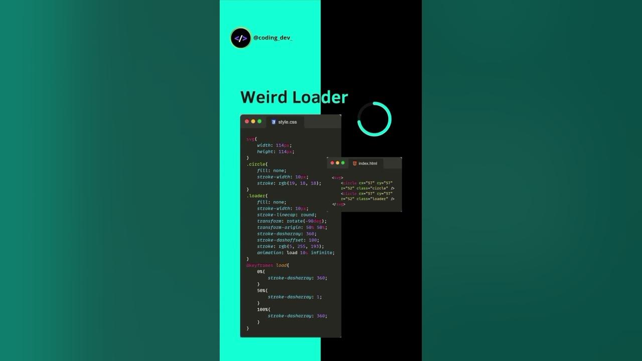 Weird Loader Html Css Css3 Programming Shortsviral Software Frontend Javascript Edit