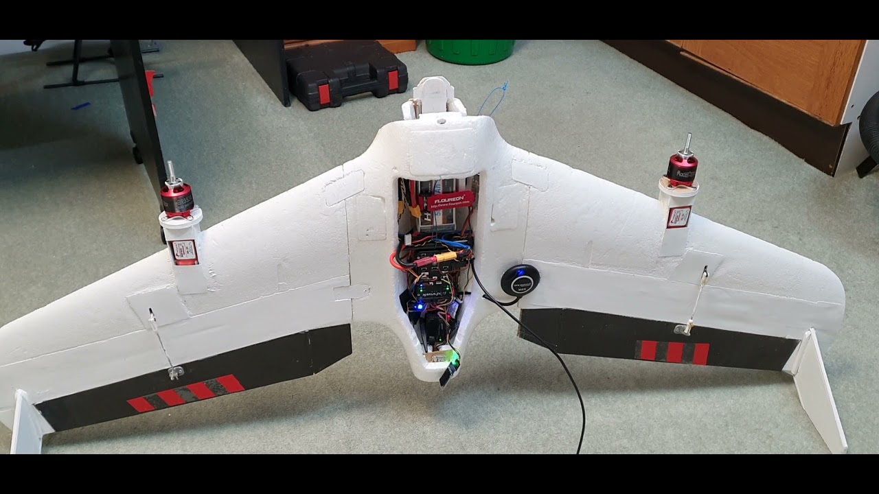 Ardupilot 2 Motor Vtol Tailsitter - YouTube