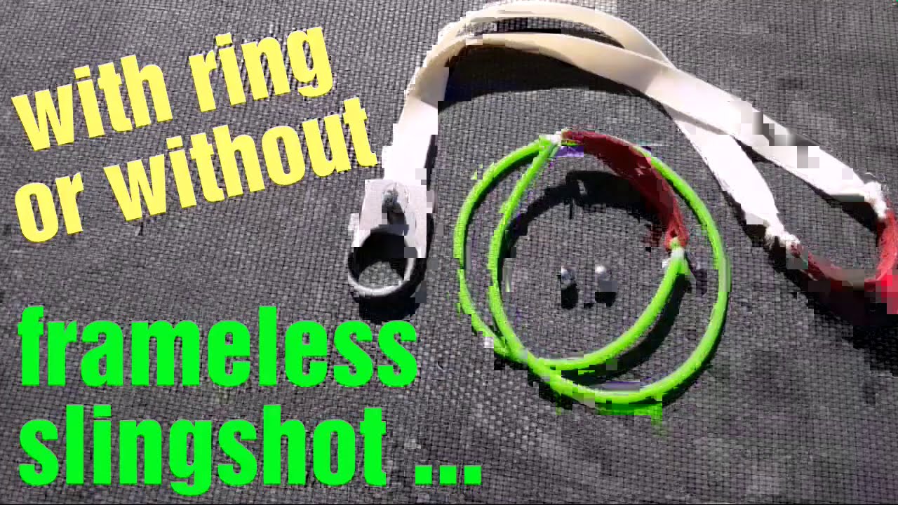 frameless slingshot shooting / two types / ring - YouTube