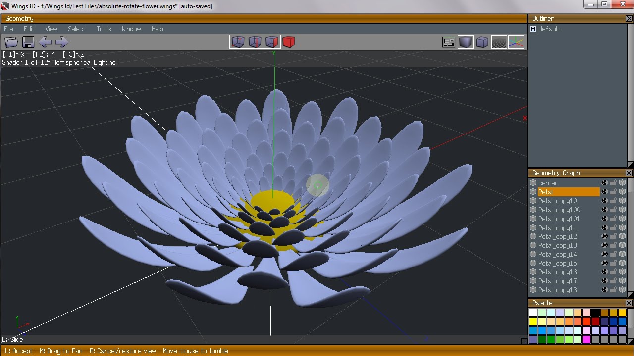 Absolute rotate (RMB option) - W.I.P [Wings3d] - YouTube