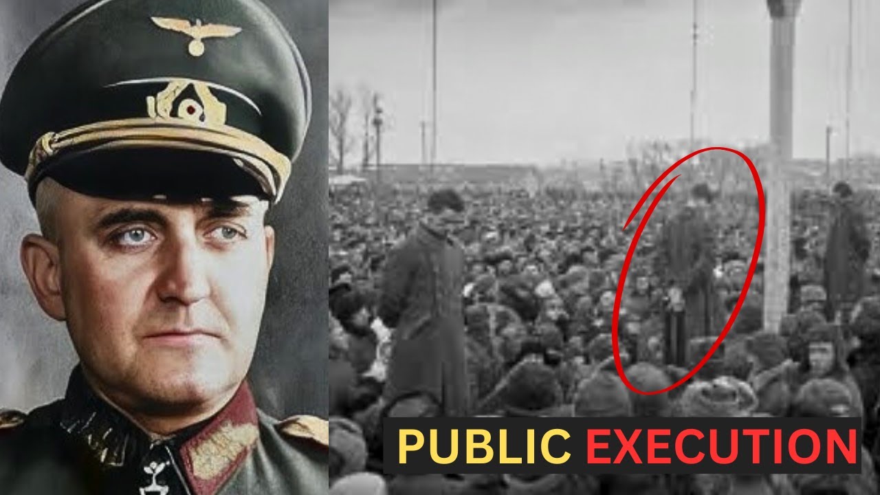 Public Execution of Nazi General for Massacring 9,500 Children & Women ...