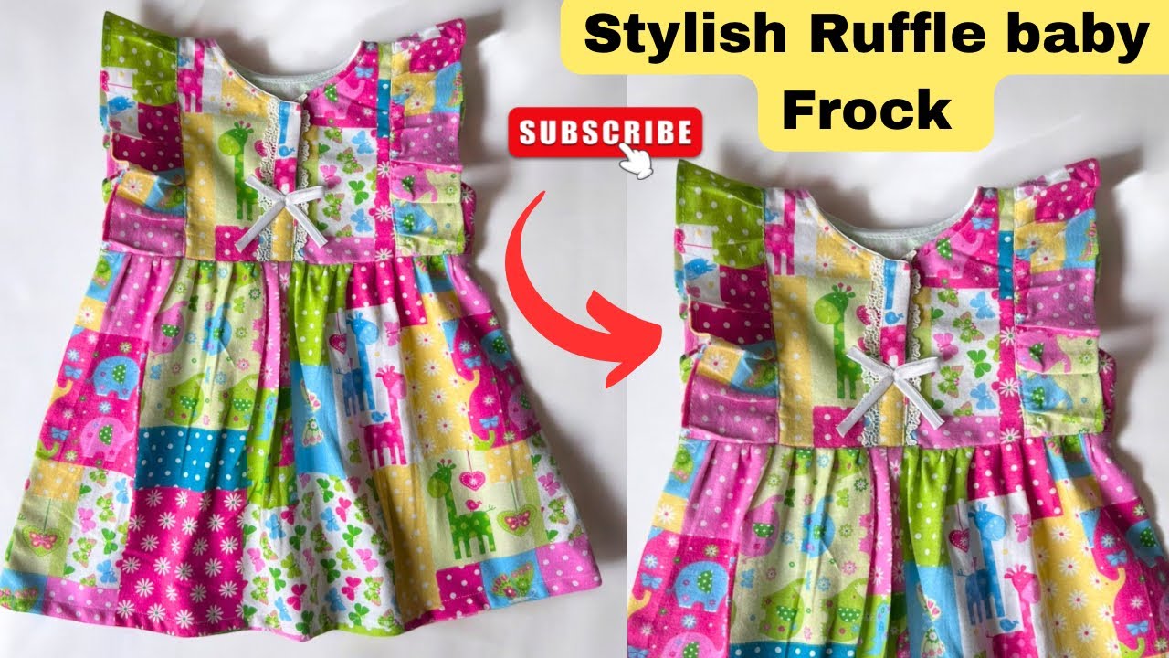 DIY Cutest winter baby Frock Design Easy to make It || Sewing tutorial ...