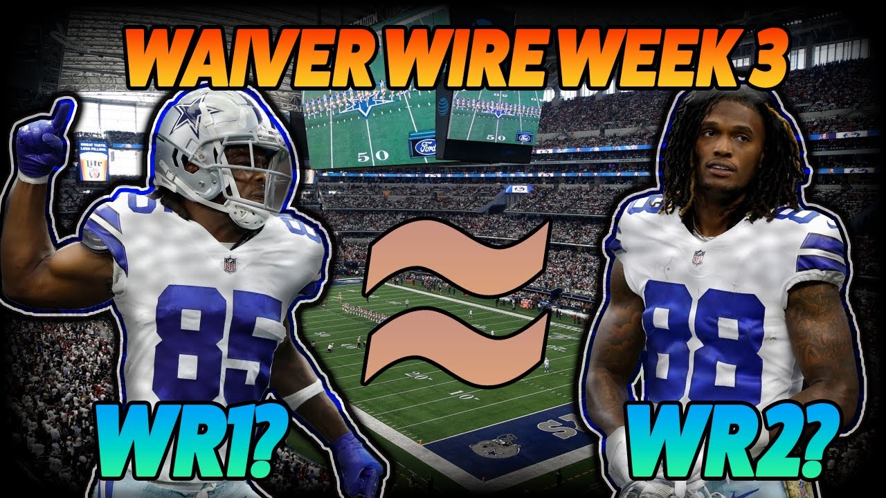Week 3 Waivers for Fantasy Football! | Noah Brown or Ceedee Lamb ...