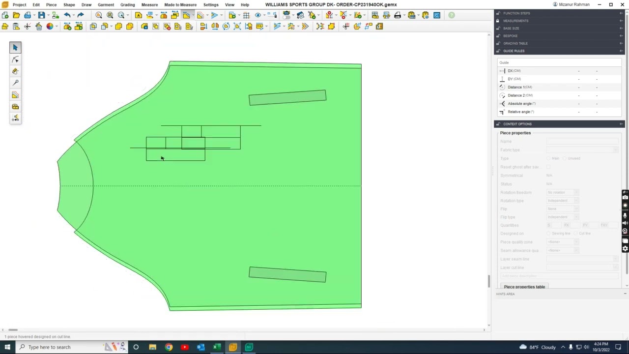 How to bon pocket mark pattern - YouTube