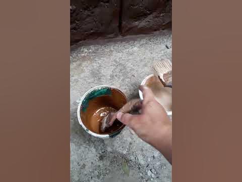 Красим штукатурку под натуральный камень. - YouTube