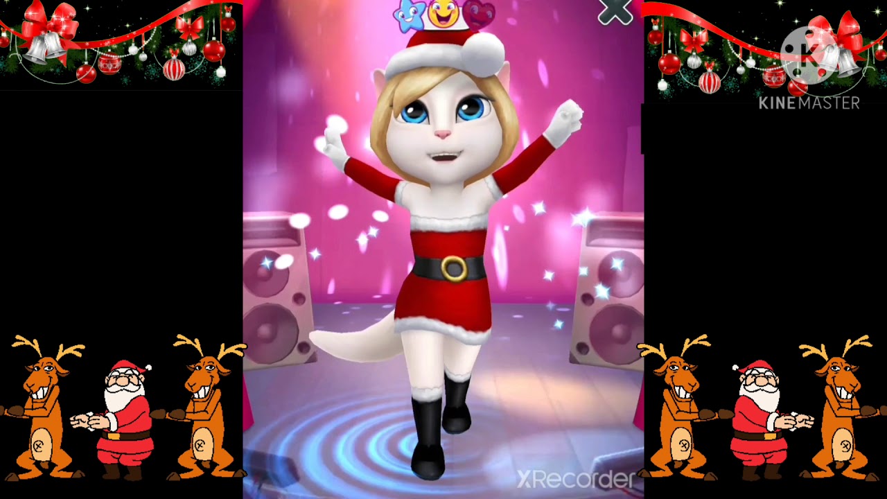 My Talking Angela Christmas Dance | Jingle bells song | new 2020 dress ...