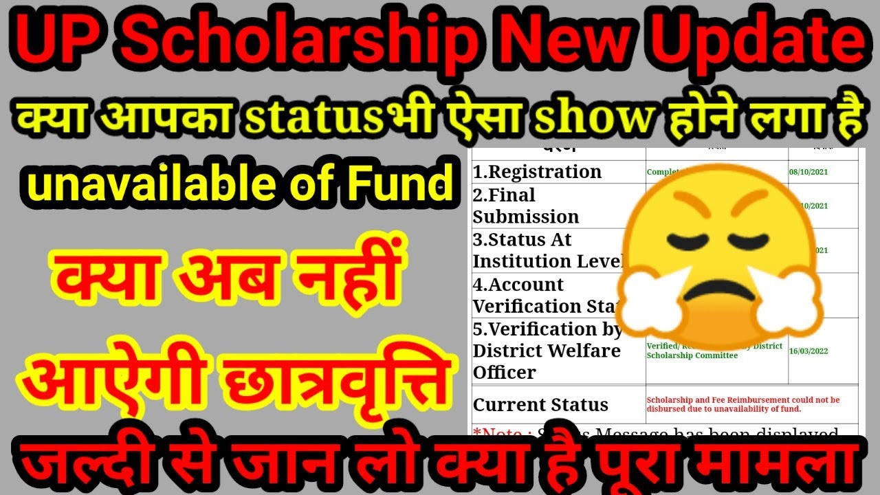 Upscholarship Up Scholarship 2022 Ka Final Status Huwa Update क्या