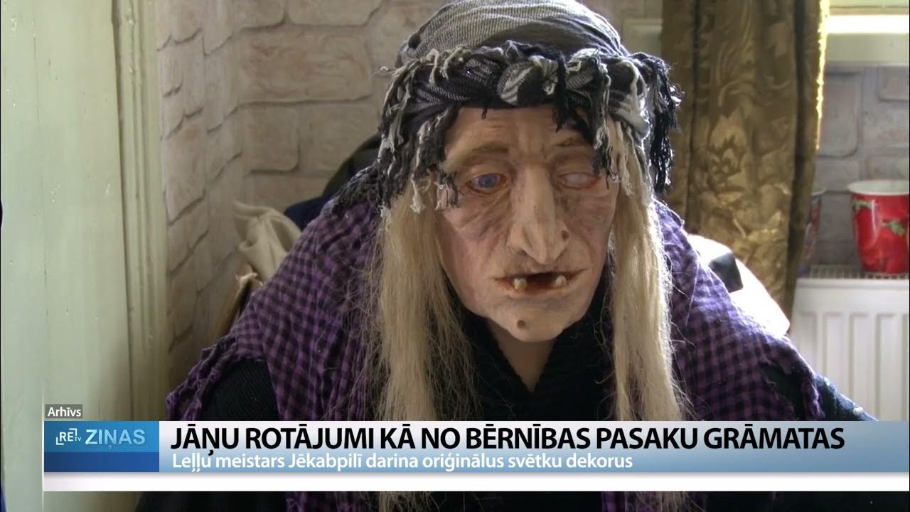 Leļļu meistars Jēkabpilī darina oriģinālus svētku dekorus - YouTube