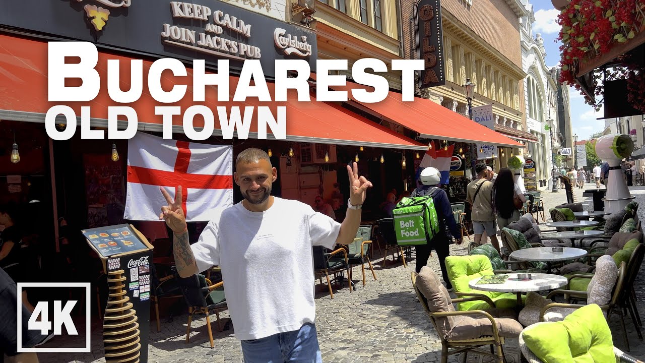 Bucharest Old Town ROMANIA • 4K 60 fps HDR ASMR - YouTube