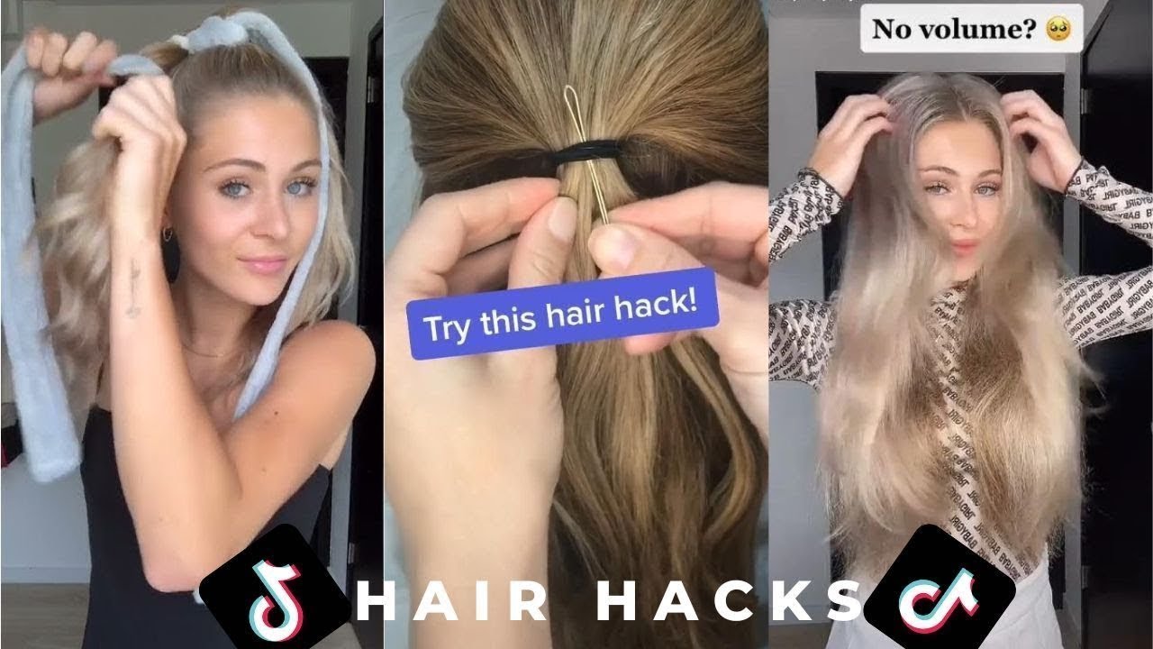 Hair Hacks ALL Girls Should Try #hairhacks - YouTube