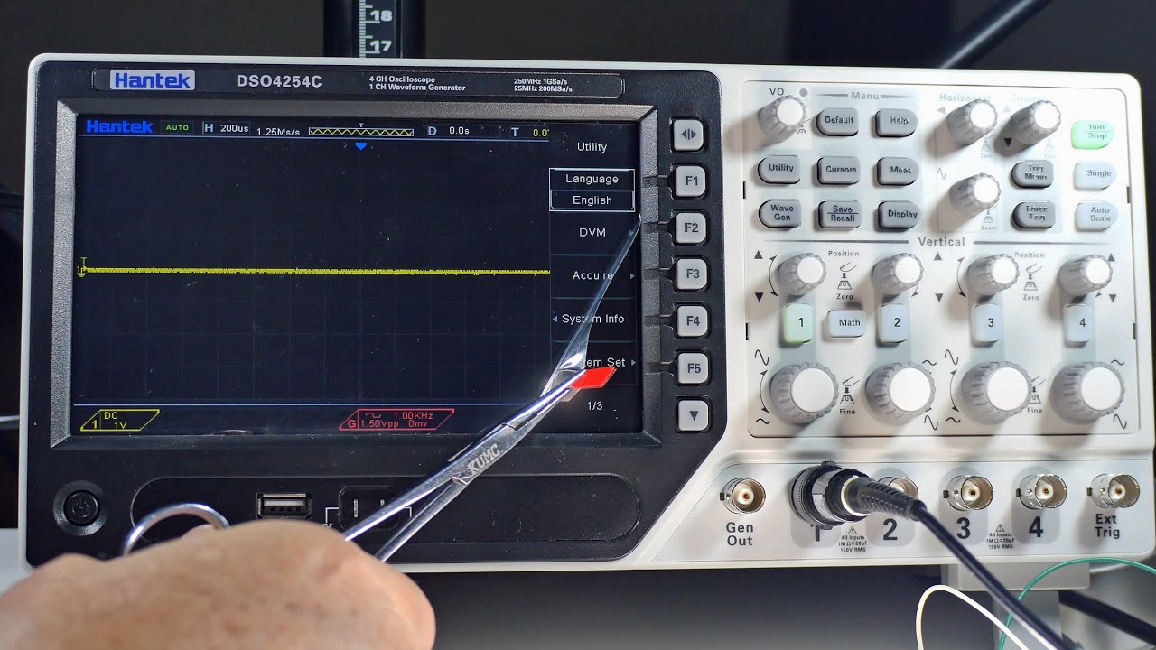 Hantek DSO 4254C ASMR(?) Screen Peel - YouTube